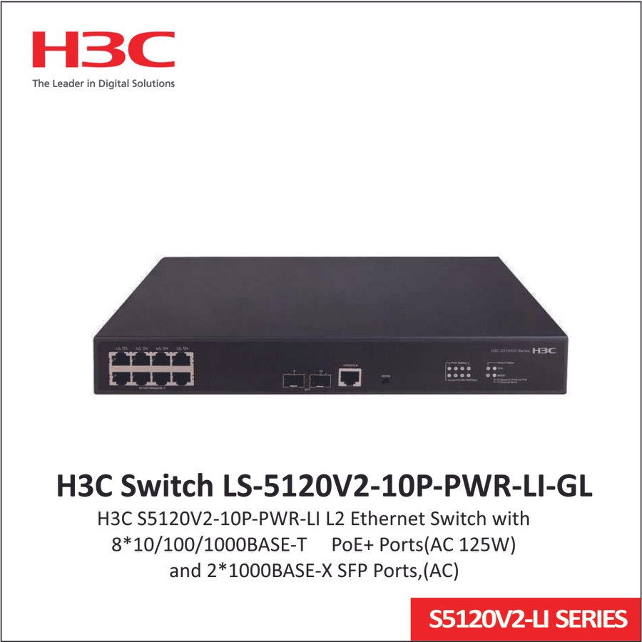 Jual H3C router LS-5120V2-10P LI GL ethernet switch 10port | Shopee ...