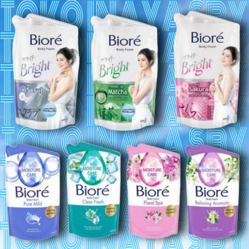 Jual Biore Body Foam Beauty & Healty Series Pouch 450 ml / 400 ml | Shopee Indonesia