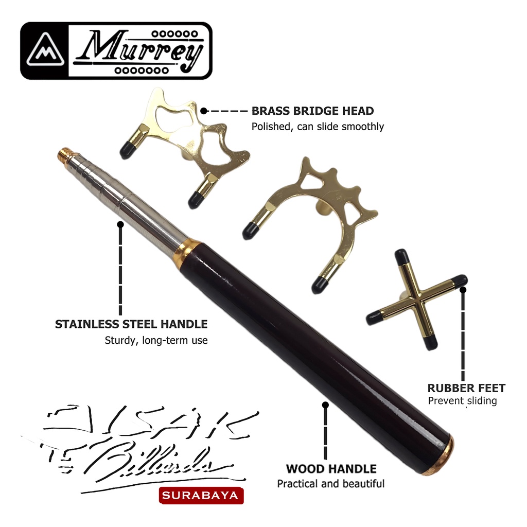 Jual Murrey Set Rest Head - Brass - Cagak Stick Biliar Billiard Cue ...