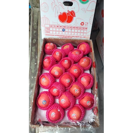 Jual Indukbuah Buah Apel Fuji Premium Good Farmer 1 dus 17 kg isi 100 ...