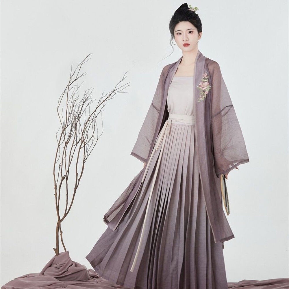 Jual Ur Clothing Gaun Hanfu Tradisional China Warna Ungu | Shopee Indonesia