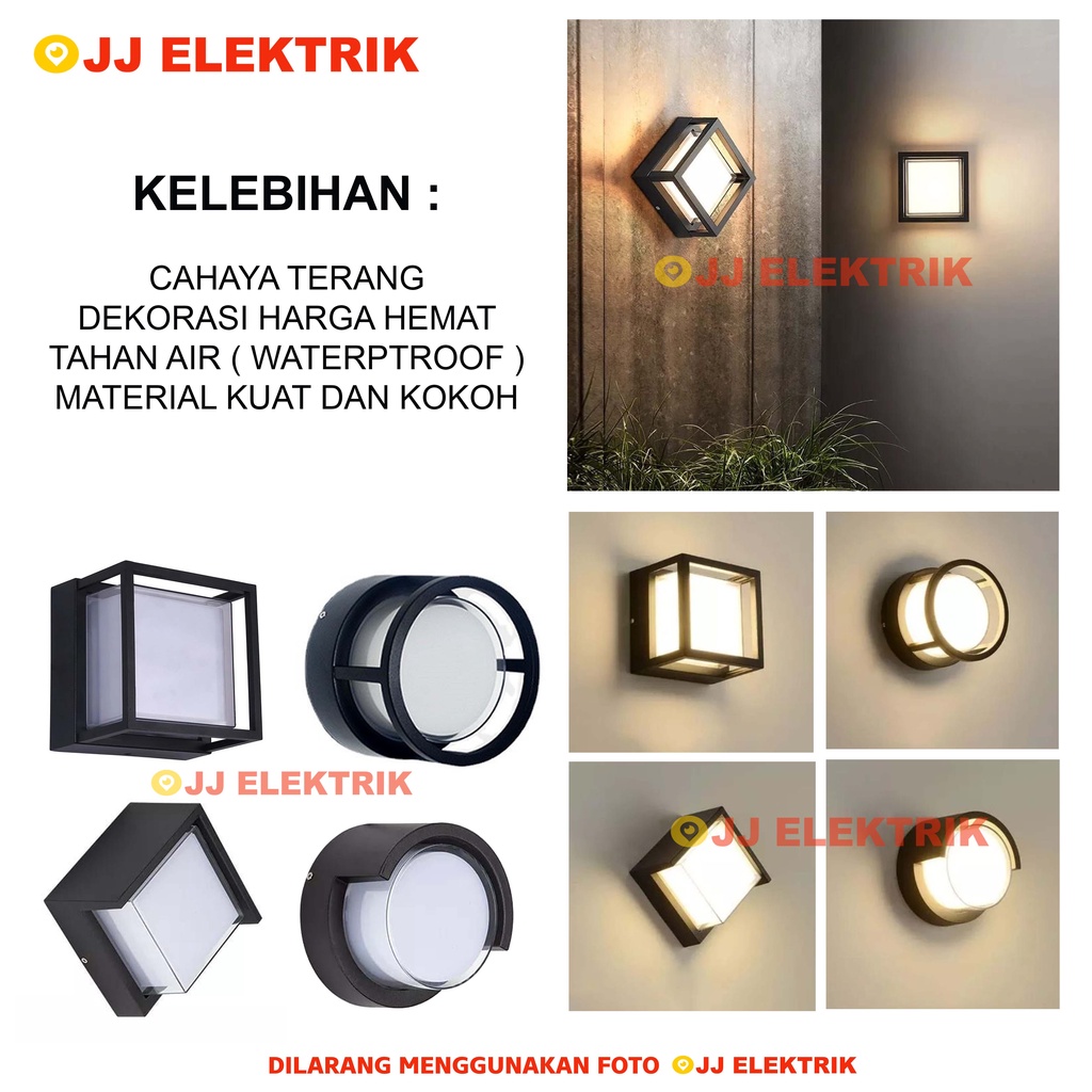 Jual Lampu Dinding Minimalis Waterproof Outdoor Indoor LED Tempel ...