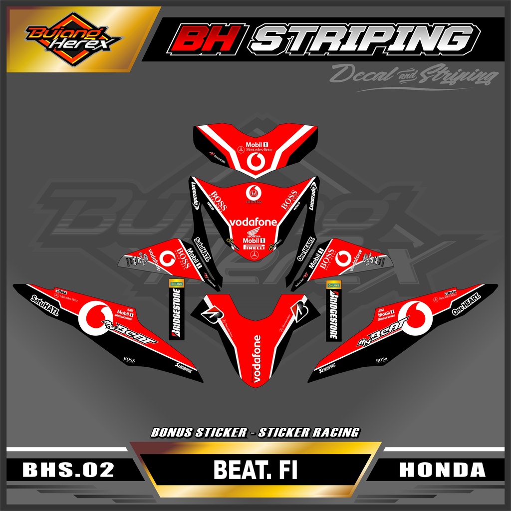 Jual Sticker Decal Beat Fi - Sticker Decal Full Body Motor Beat Fi. BHS ...