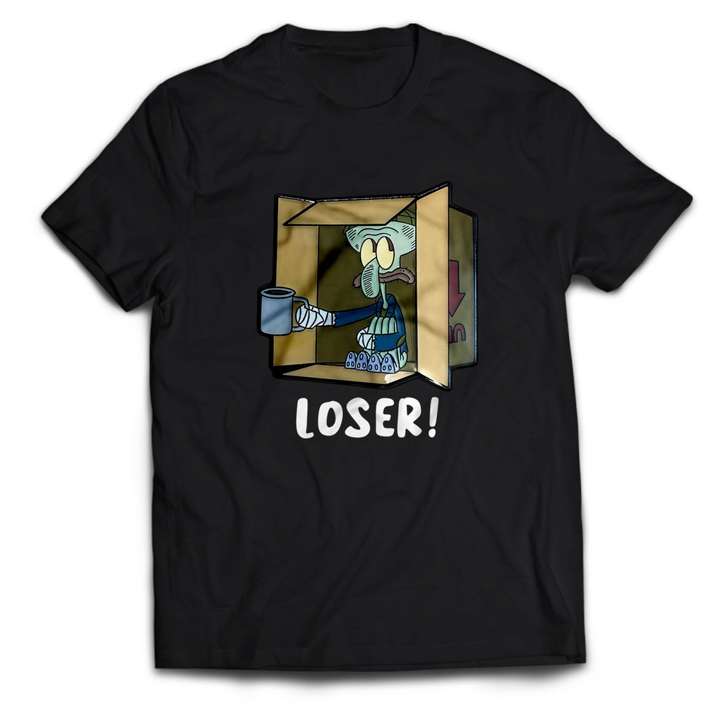 Jual Baju Kaos Pria SQUIDWARD HOMELESS Kartun Spongebob Dewasa Atasan ...