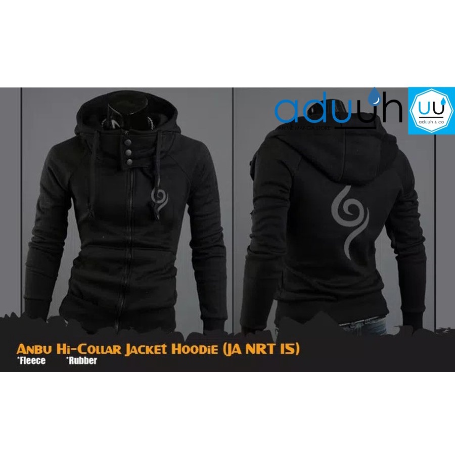 Jual Jaket Anime Hi Neck Naruto Rikudo Anbu Pedang uchiha sharingan ...