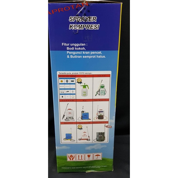 Jual alat semprot hama Hand Sprayer plastik YOTO 7 LITER | Shopee Indonesia