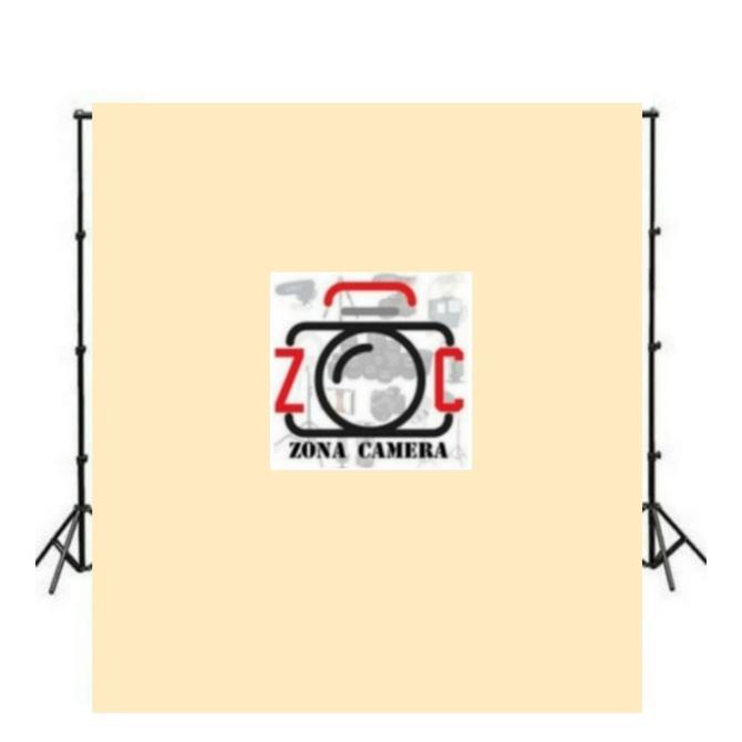 Jual Background Foto Kain Cream Layar Studio Photo Pastel Krem Backdrop ...