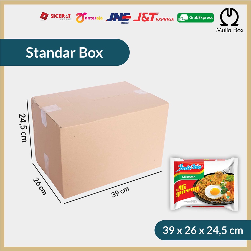 Jual Kardus Packing Standar Box 39 x 26 x 24,5 cm Corrugated Karton Dus ...
