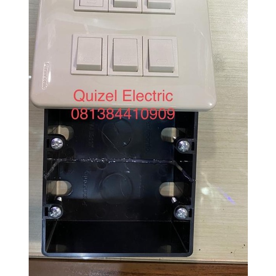 Jual Grid Switch atau Saklar 6 gang Panasonic + Inbodus Plastik ...