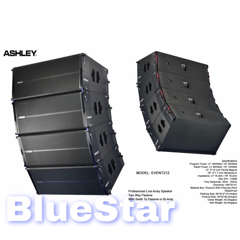 Jual Speaker Line Array Ashley Event 212 Original 12 inch Passive ...