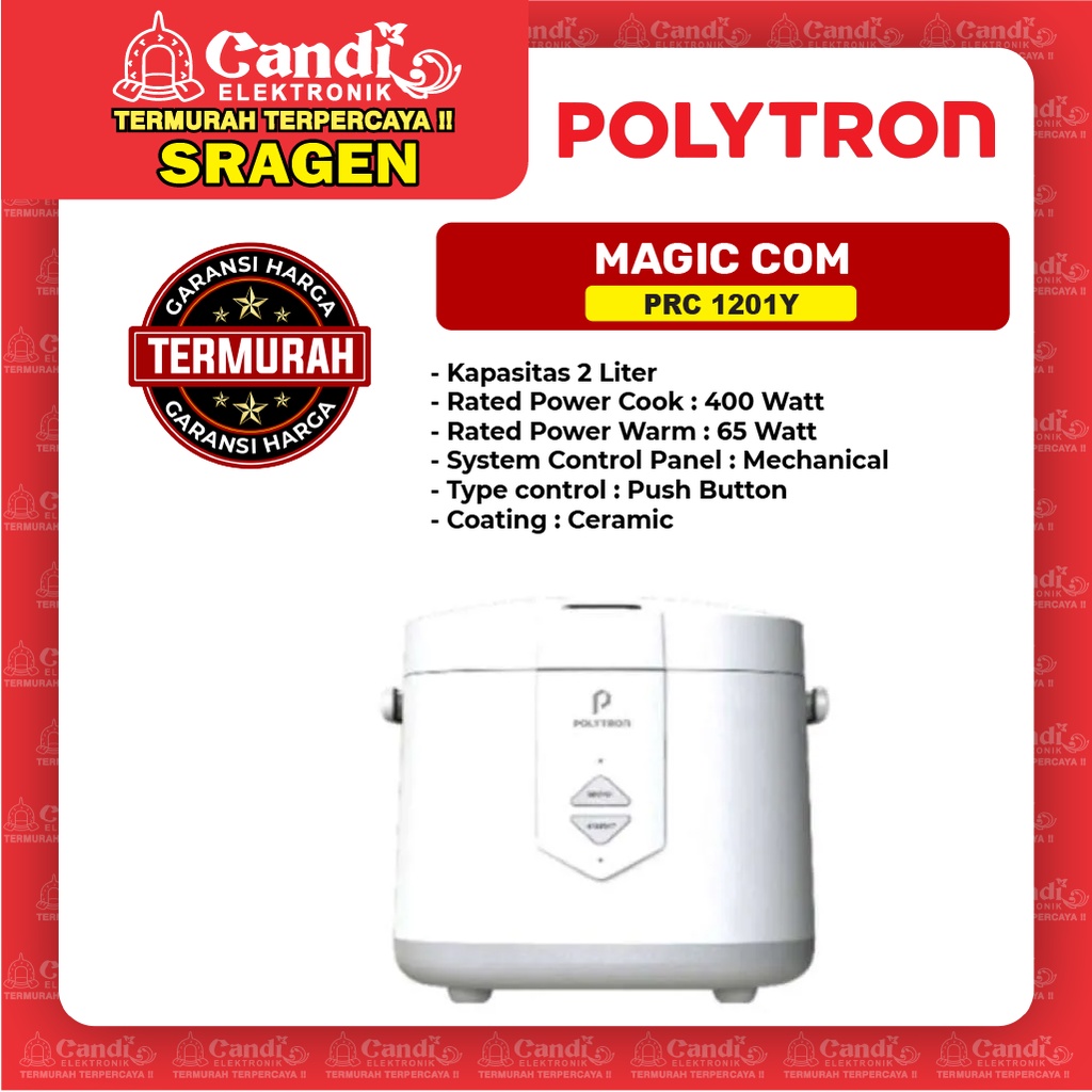 Jual POLYTRON Magic Com 2 Liter PRC 1201Y | Shopee Indonesia