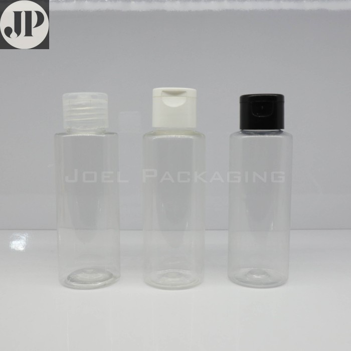 Jual BOTOL RF 100ML NATURAL FLIPTOP HITAM PUTIH CLEAR 100 ML PET CLEAR ...