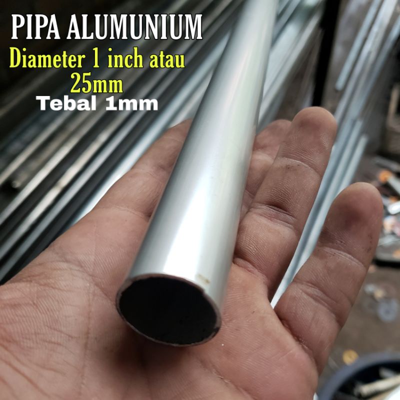 Jual Pipa almunium 1 inch atau Diameter 25mm Tebal 0.8mm Besi Gorden ...