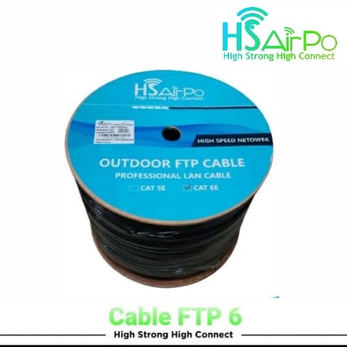 Jual HSAirPo HS-FTP6EOD Kabel LAN Network STP FTP Outdoor Double Jacket ...