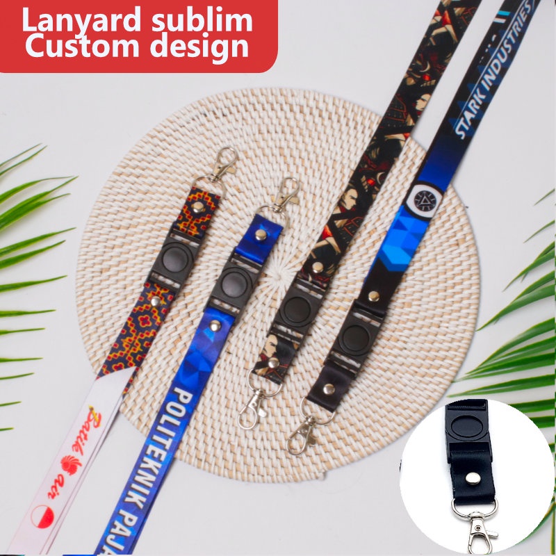 Jual CETAK TALI LANYARD CUSTOM DESAIN 2 CM FULL PRINT SUBLIM, UNTUK ...