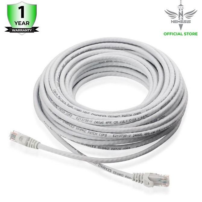 Jual NYK Kabel LAN UTP Cat 6 RJ45 Panjang 50 Meter d | Shopee Indonesia