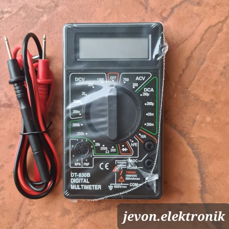 Jual Multimeter Digital DT830B Multitester Avo Multi Meter Tester DT ...