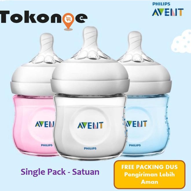 Jual Philips AVENT Natural bottle botol susu 125 ml - white - Putih ...
