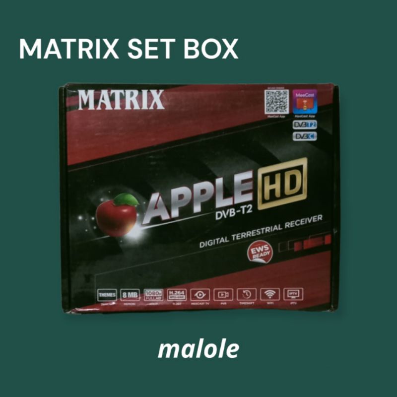 Jual SET BOX TV DIGITAL DVB-T2 MATRIX / Set Top Box Tv Digital DVB T2 ...