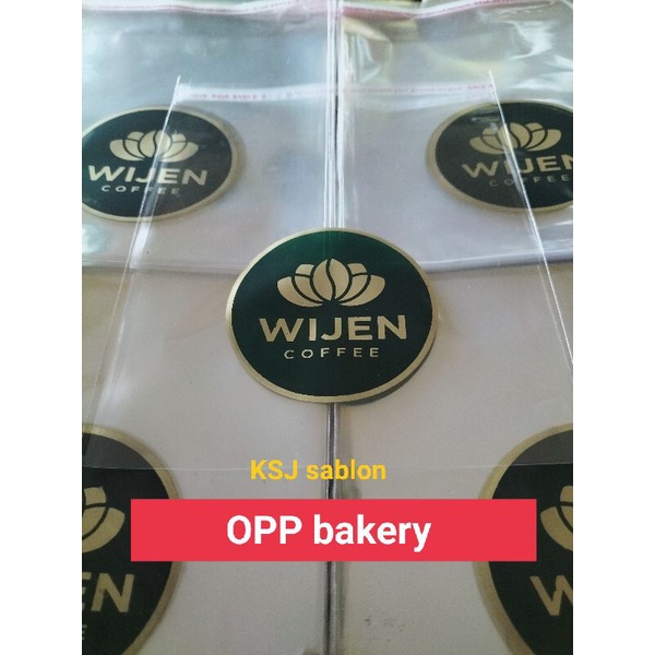 Jual plastik OPP roti/bakery, 15x15cm, sablon 1 warna, min order 1pack ...