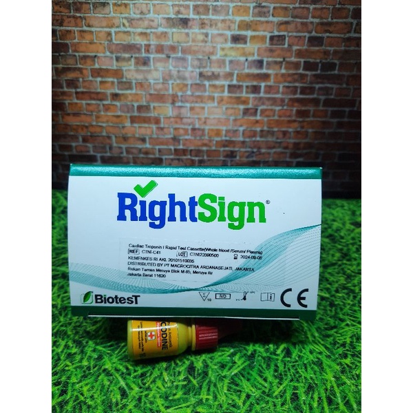 Jual Cardiac Troponin Casette Isi 10 Test RightSign ( Whole Blood/serum ...