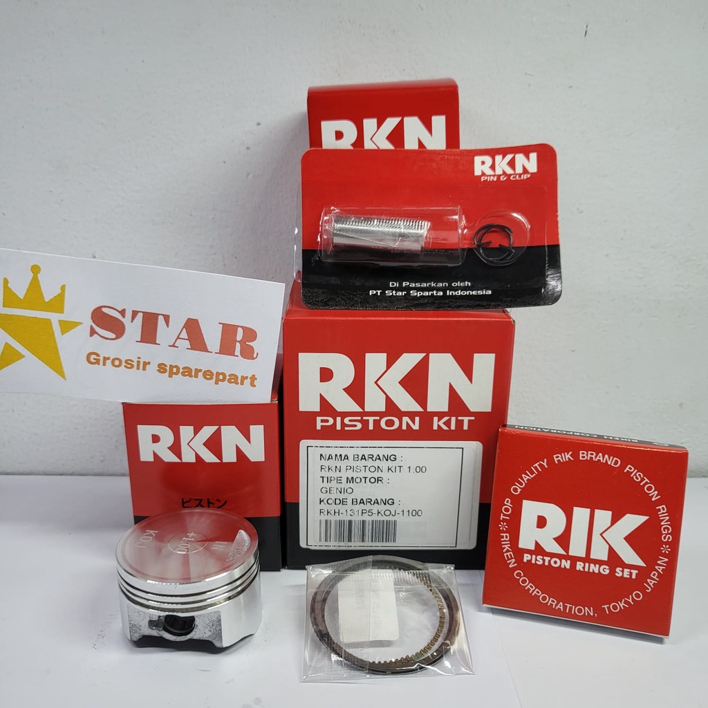 Jual PISTON KIT GENIO KOJ ALL NEW BEAT RIK RKN RIKEN | Shopee Indonesia