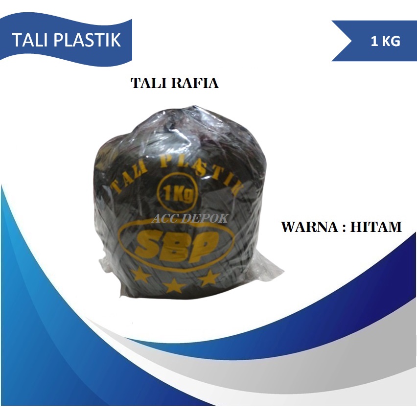 Jual Tali Rafia Hitam Tali Rafia Besar Tali Plastik Hitam 1 KG | Shopee ...