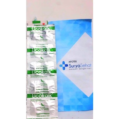 Jual Licokalk - Kalsium Laktat - Kalk 1 strip isi 10 tablet | Shopee ...