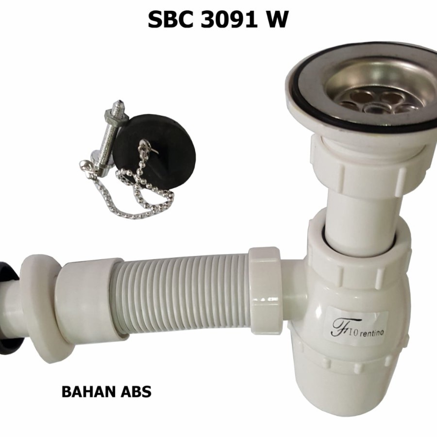 Jual Sifon Botol PVC Set / Pembuangan air Afur Wastafel - Fiorentino ...