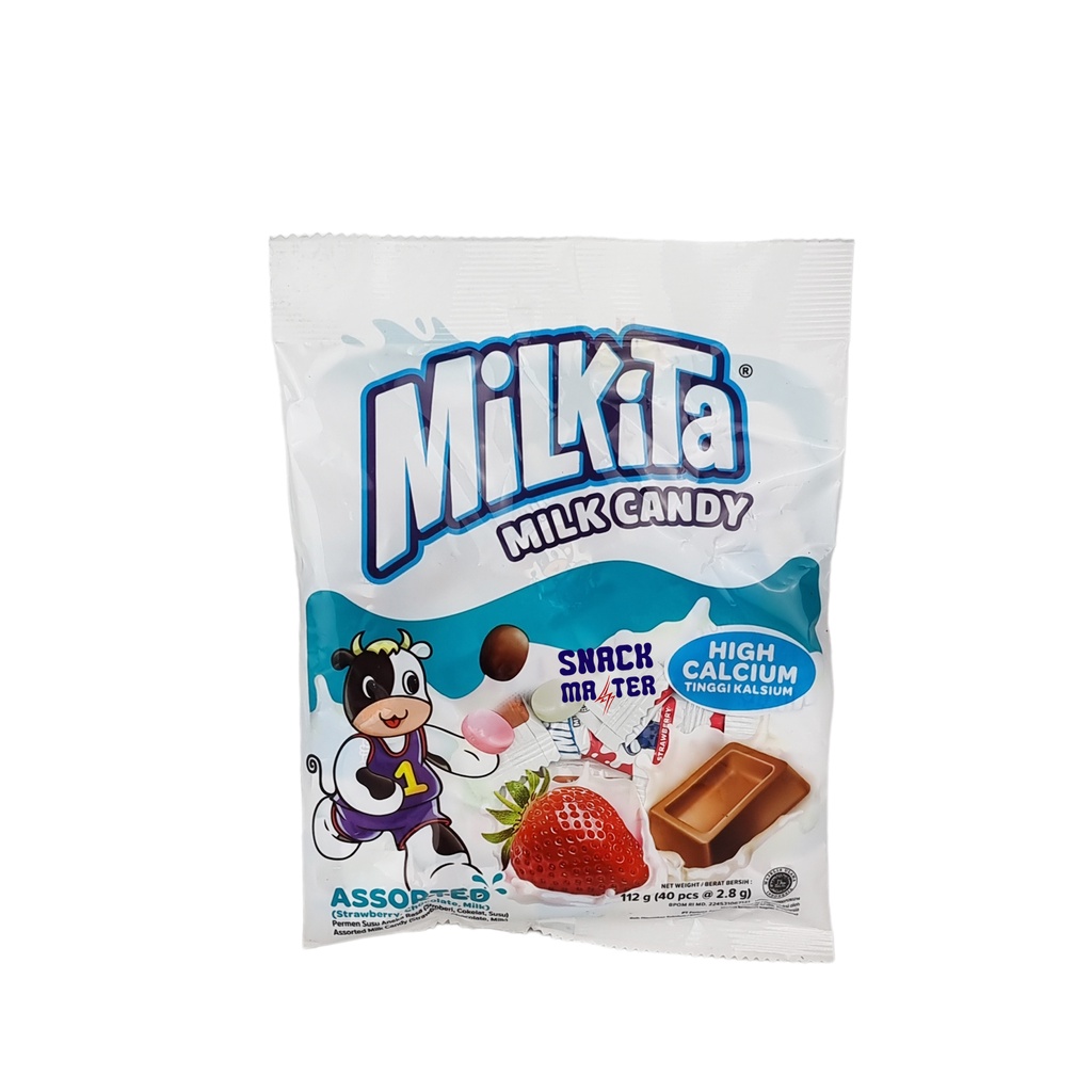 Jual Milkita Assorted Milk Candy Zak MINI - Netto 100 gr (Isi 40 bks x ...