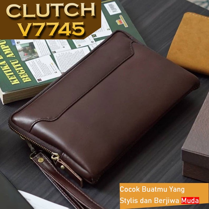 Jual Tas Tangan - Tas Tangan Kulit Pria Import Mark Hems V7745 - Clutch ...