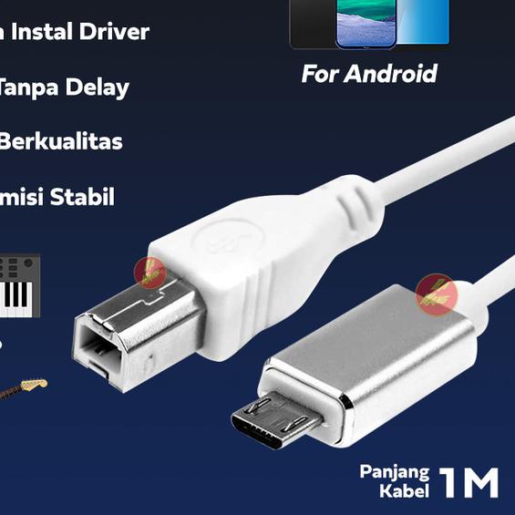 Jual Android Micro USB to Standard B Type Cable Kabel Piano Keyboard ...