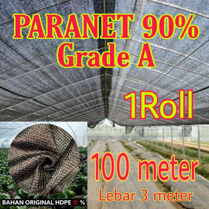 Jual PARANET 90% GRADE A ( 1 Roll ) 100 meter * Lebar 3 meter | Shopee ...