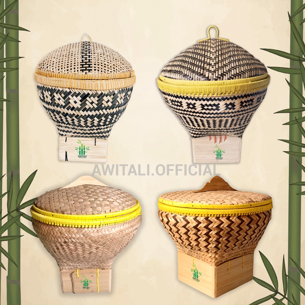 Jual Bakul Nasi Bambu Awitali Wakul Boboko Nasi Anyaman Bambu Ceting ...