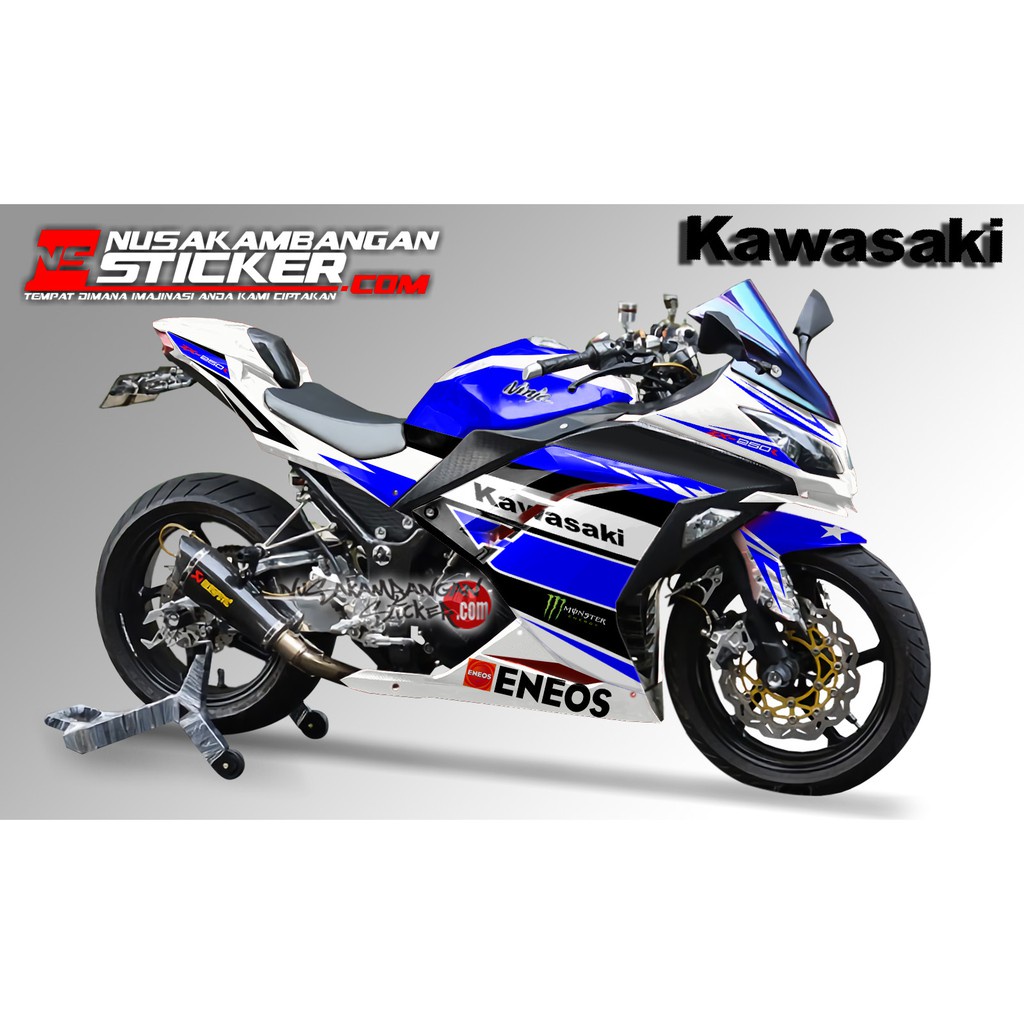 Jual STIKER DECAL SEPEDA MOTOR KAWASAKI NINJA 250 FI FULL BODY ENEOS ...
