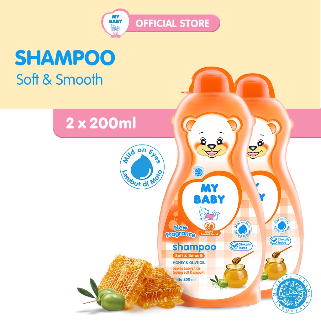 Jual MY BABY Shampoo Soft & Smooth [200 mL / 2 Pcs] - Sampo Bayi Rambut ...