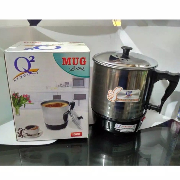 Jual Mug Elektrik / Teko Listrik Stainless Q2 / Pemanas Air / Heater ...