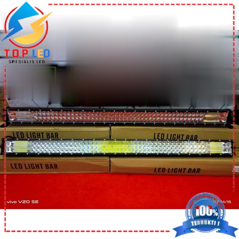 Jual LEDBAR LIGHT BAR 100 CM | 3 ROW 3 BARIS | LED ECO 288 WAT HEMAT ...