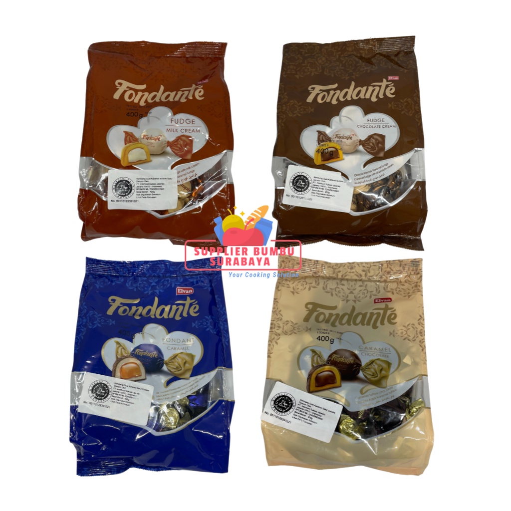 Jual Elvan Fondante Chocolate Coklat Caramel Fudge Milk Fondant Turki ...