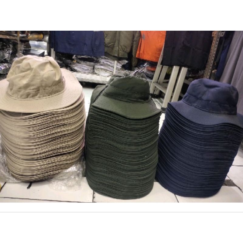 Jual TOPI RIMBA PRAMUKA POLOS*BISA PAKAI LOGO | Shopee Indonesia