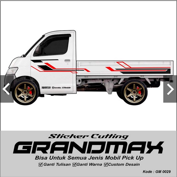 Jual 0423 Sticker Cutting Grand Max Pick Up L300 Skotlet Variasi Stiker ...
