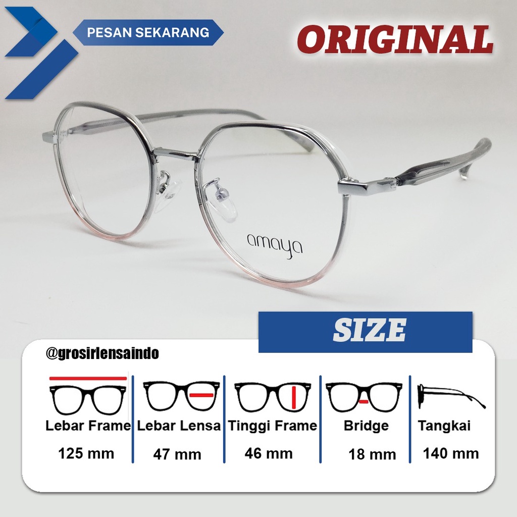 Jual FRAME KACAMATA ORIGINAL AMAYA FULL FRAME | Shopee Indonesia