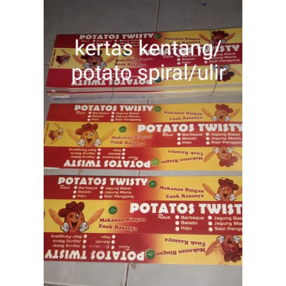 Jual kertas kentang ulir/spiral/ potato ulir | Shopee Indonesia