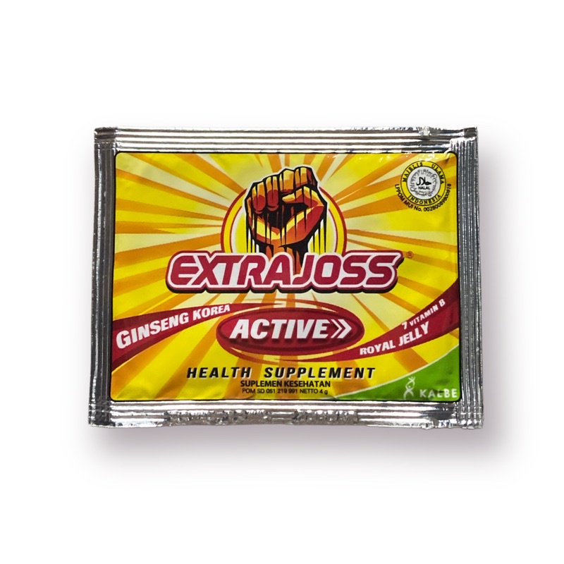 Jual Extra Joss Active Gingseng Korea Kalbe Energy Drink 4G Per Sachet ...