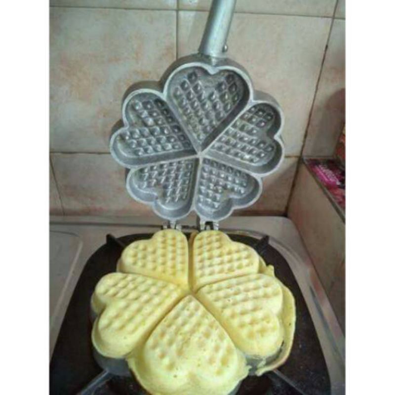 Jual Cetakan Kue Waffle Bapel Bentuk clover Paling Besar Murah | Shopee ...