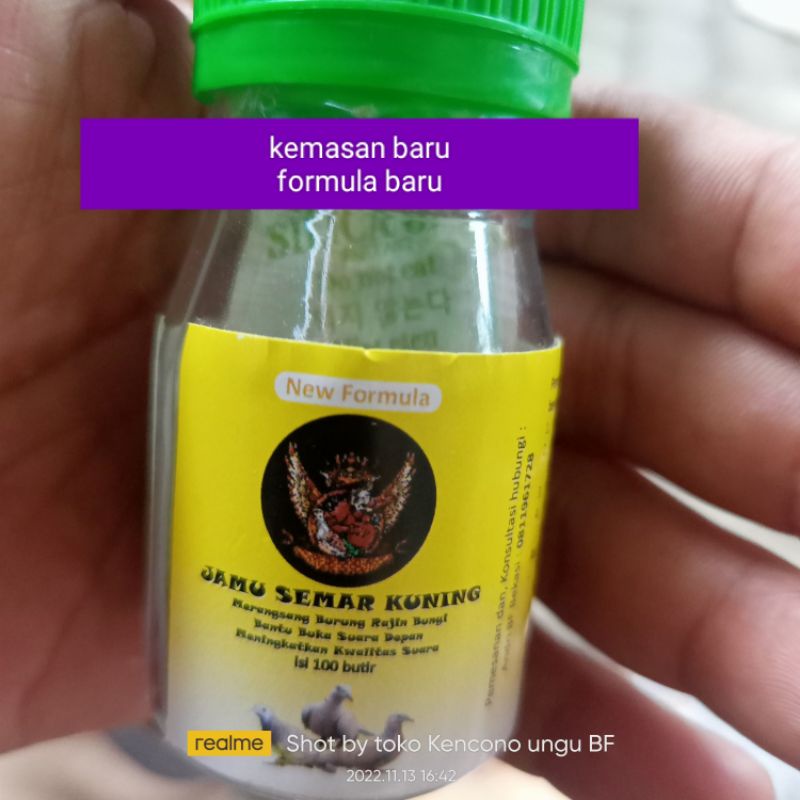 Jual Jamu Semar kuning perkutut puter derkuku (formula baru) | Shopee ...