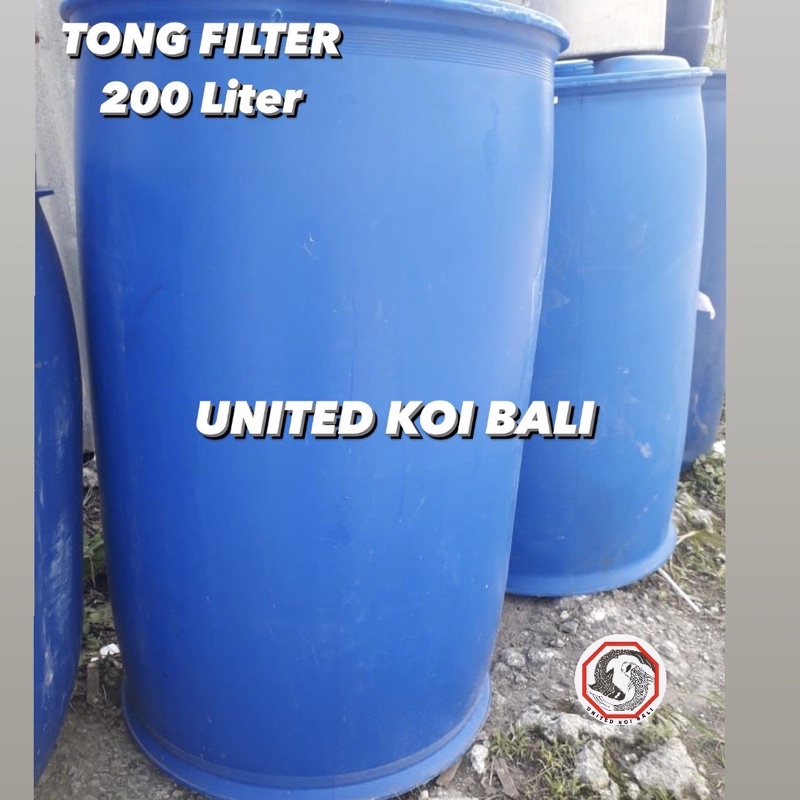 Jual TONG FILTER TONG BIRU FILTER KOLAM IKAN KOI 200 LITER | Shopee ...