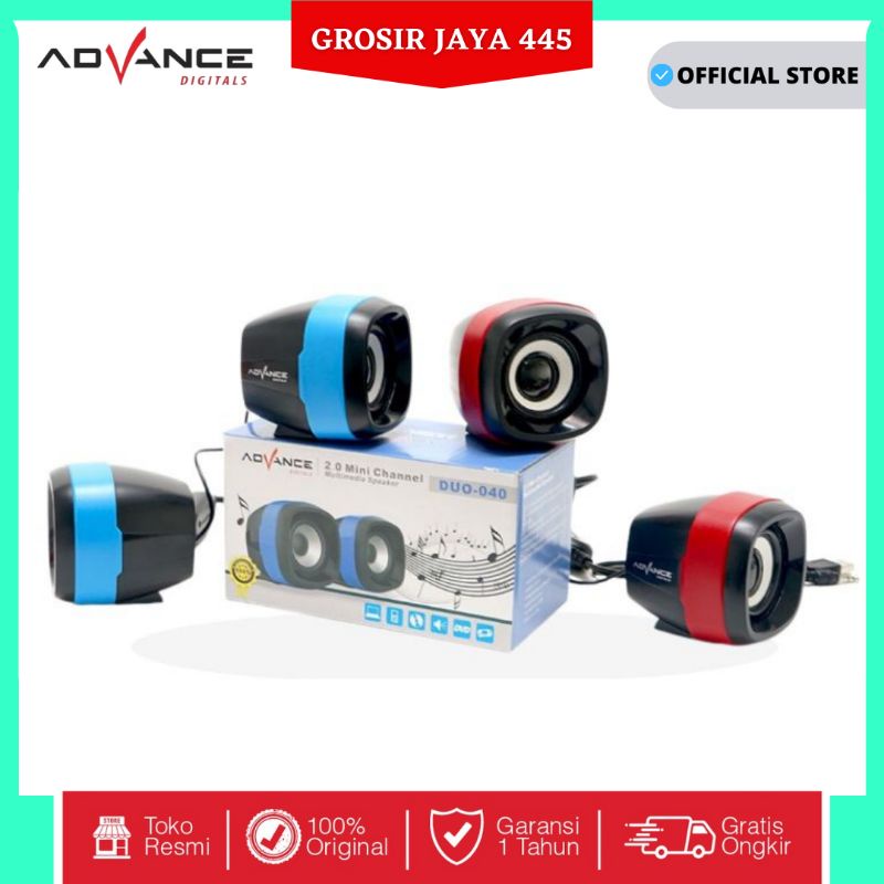 Jual speaker aktif advance duo040 xtraa bass pc speaker komputer laptop ...