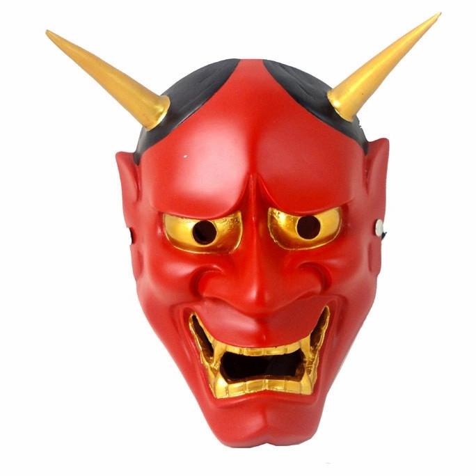 Jual Topeng Red Devil Mask Hell Boy Iblis Merah Hantu Jepang Halloween ...
