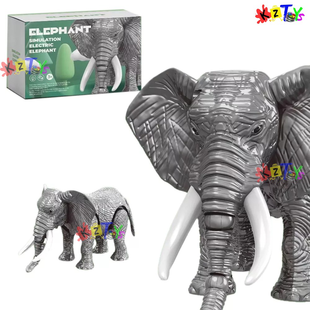 Jual MAINAN GAJAH SIMULATION ELECTRIC ELEPHANT MAINAN ANAK BINATANG ZOO ...